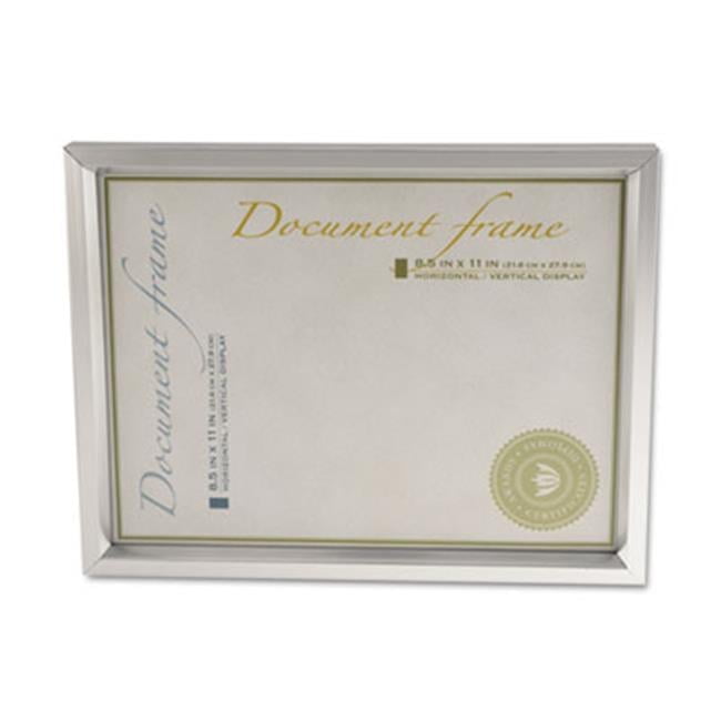 Universal Plastic Document Frame- for 8 1/2 x 11- Easel Back- Metallic ...