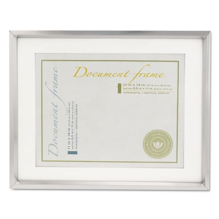 DAX Two-Tone Document Frame, Wood, 8.5 x 11, Black with Gold Leaf Trim ...