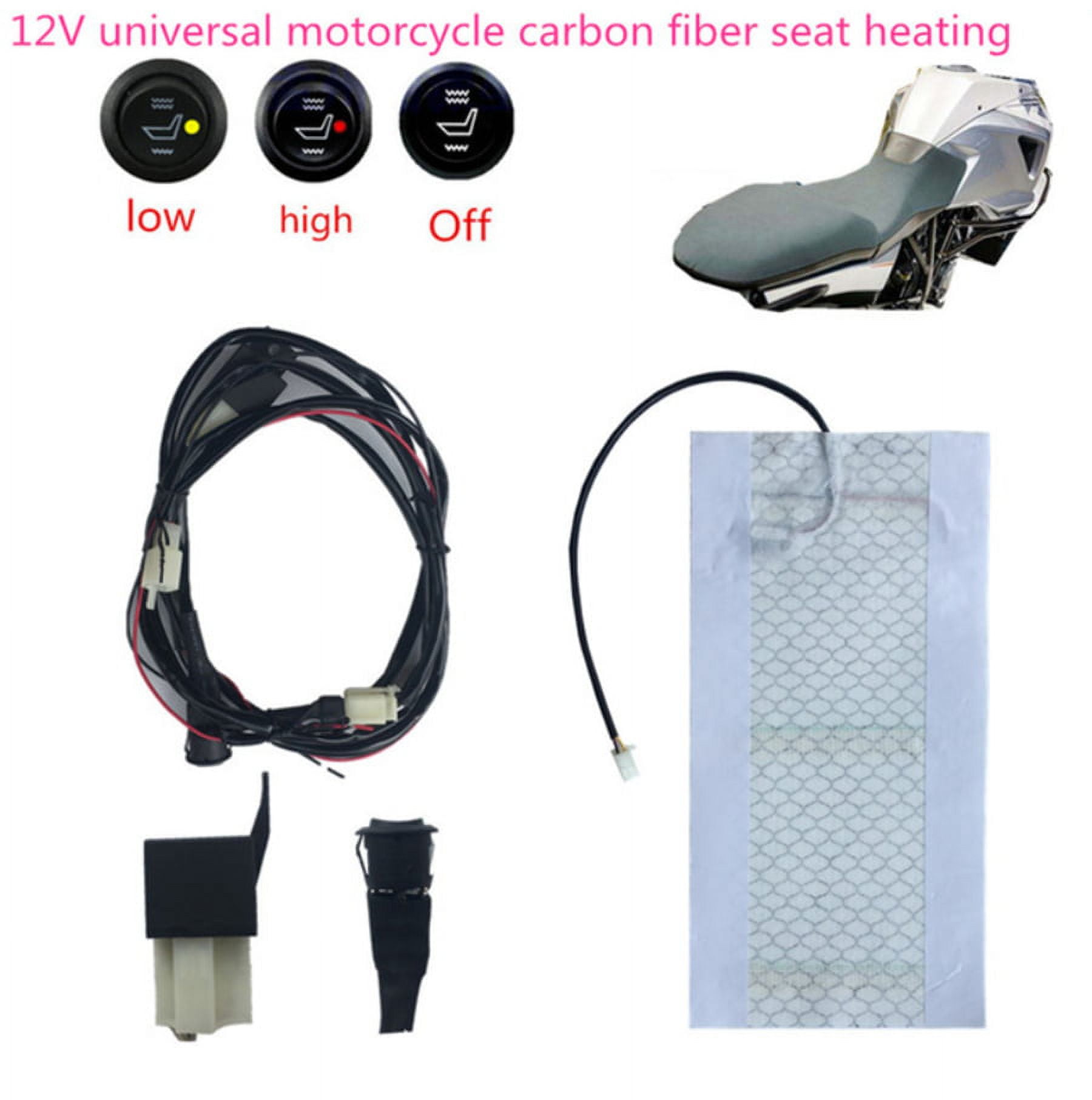 Universal Plug-in seat Heater kit Setting 12V Motorcycle Seat Heating ...