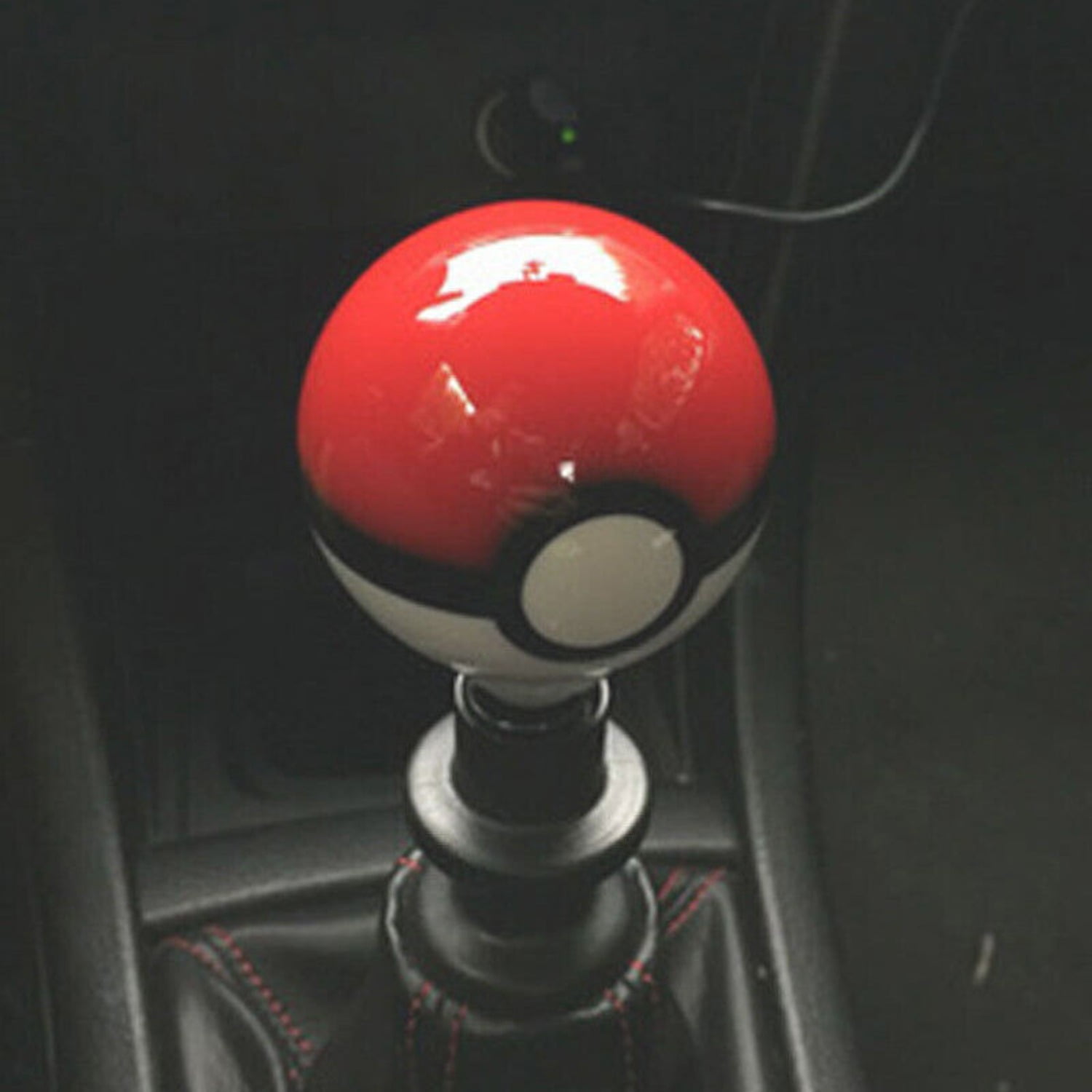 Universal Pokemon Shift Knob Round Poke Ball Gear Shifter Head with 3 ...