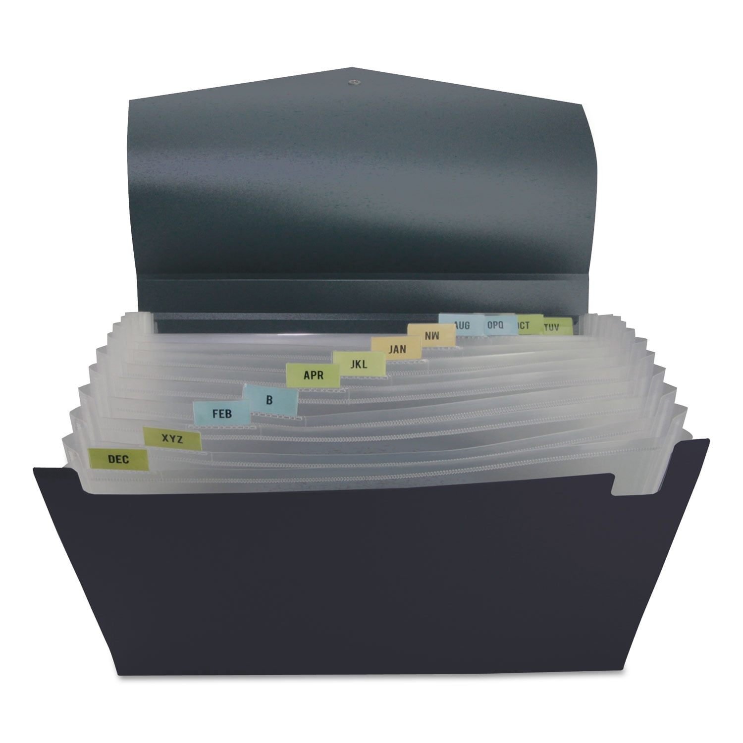 Universal Poly Expanding Files, 13 Sections, Cord/Hook Closure, 1/12 ...