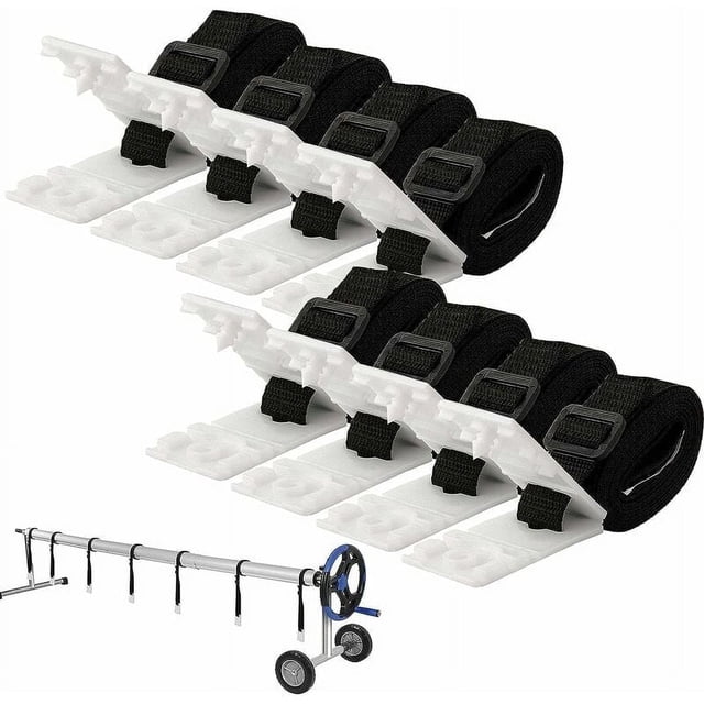 Universal Pool Cover Straps, 8-Pack, Durable Fixation for Swimming Pool ...