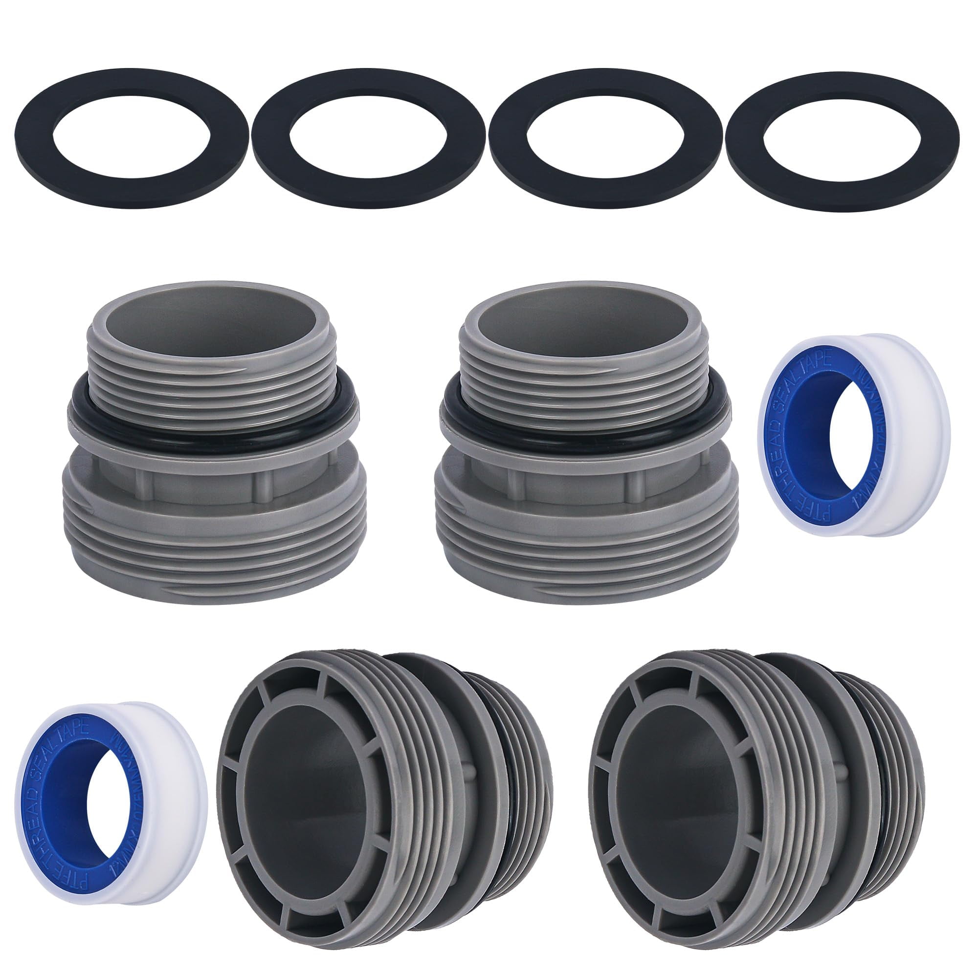 Universal Pool Hose Adapter Kit 40mm to 1.5 Inch - 4 Pack Conversion ...