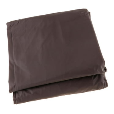 Brybelly High-Quality 9-Foot Brown Leatherette Pool Table Cloth Cover ...
