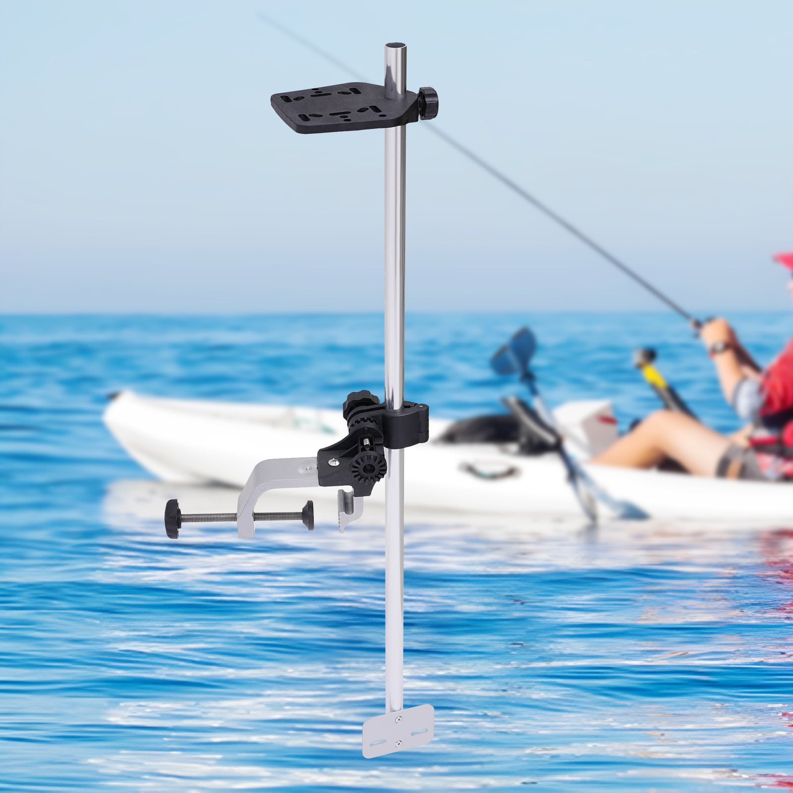 Universal Portable Transducer Bracket + Fish finder Mount Universal ...