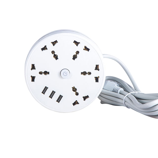 Universal Power Board with 5 AC Outlets and 3 USB Ports - 5.9 Inch ...