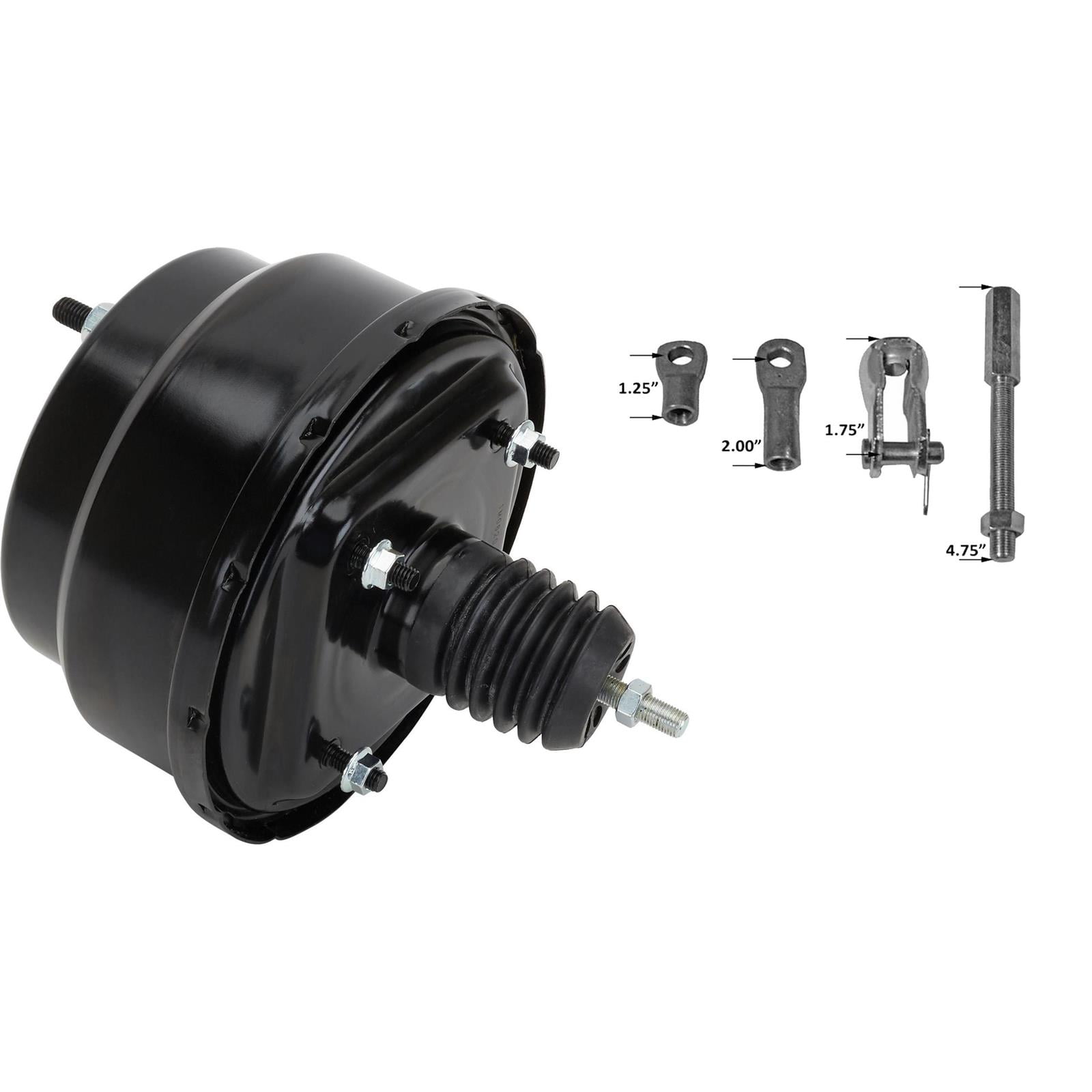 Universal Power Brake Booster, 8 Inch, Black w/Extension Rod - Walmart.com