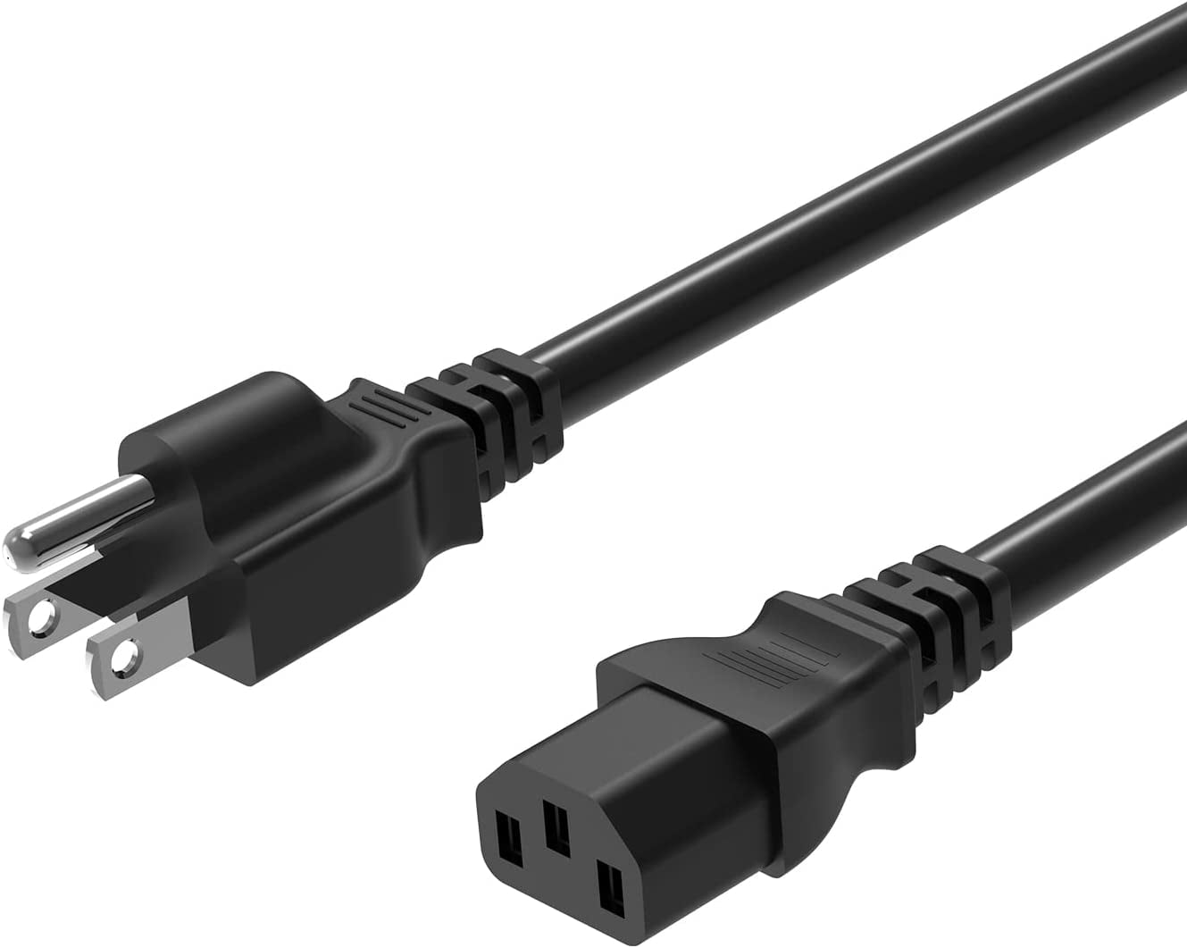 Universal Power Cord 6 Feet Monitor Power Cable for Computer, PC ...