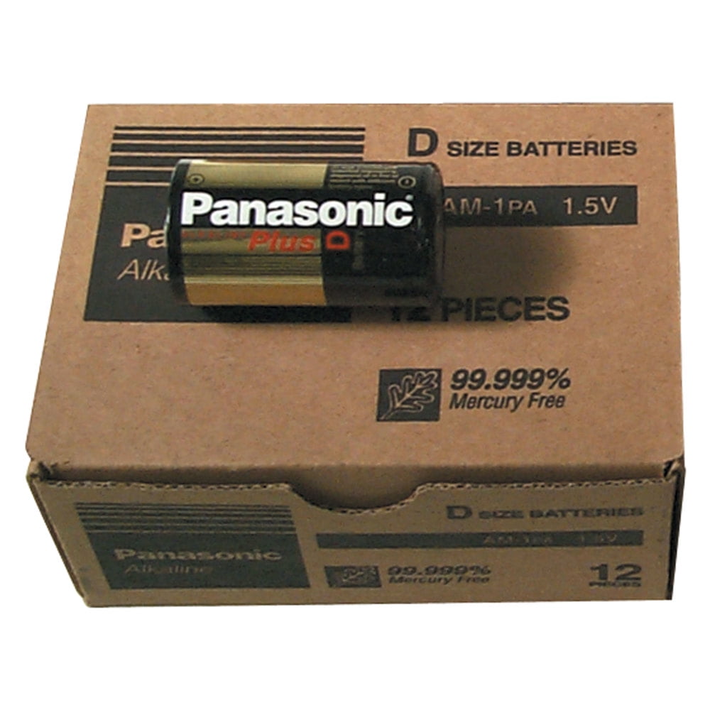 Universal Power Group C3788 Panasonic Alkaline Batteries - D-Cell, Pack ...