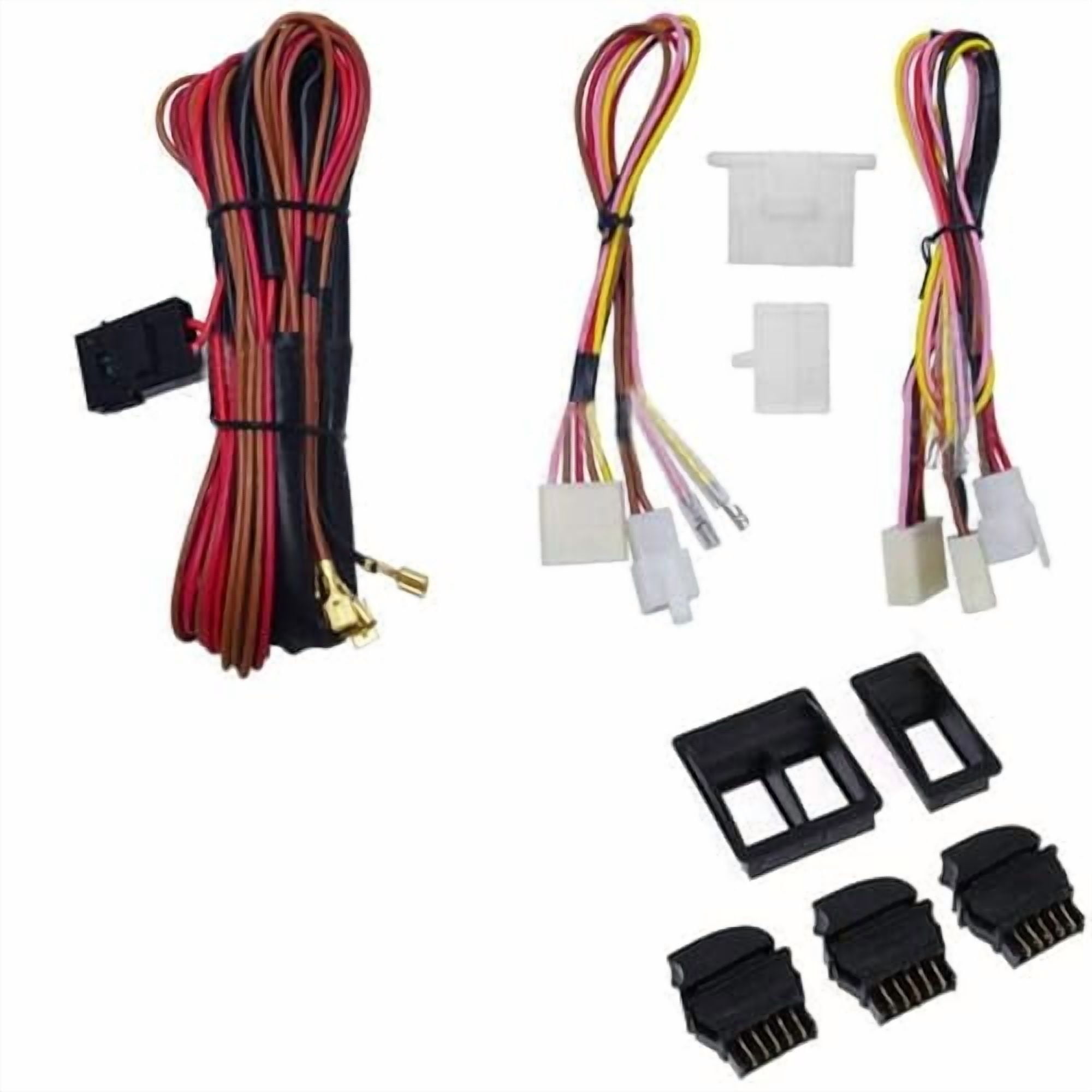 Universal Power Window Switch Kits Set for 2 Doors with Wiring Harness ...