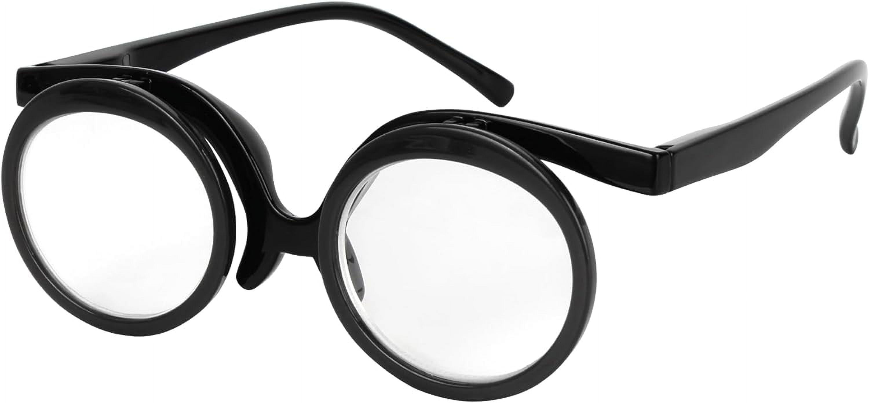 Universal Presbyopic Glasses Folding Magnifying Reading Eyeglasses Flip ...