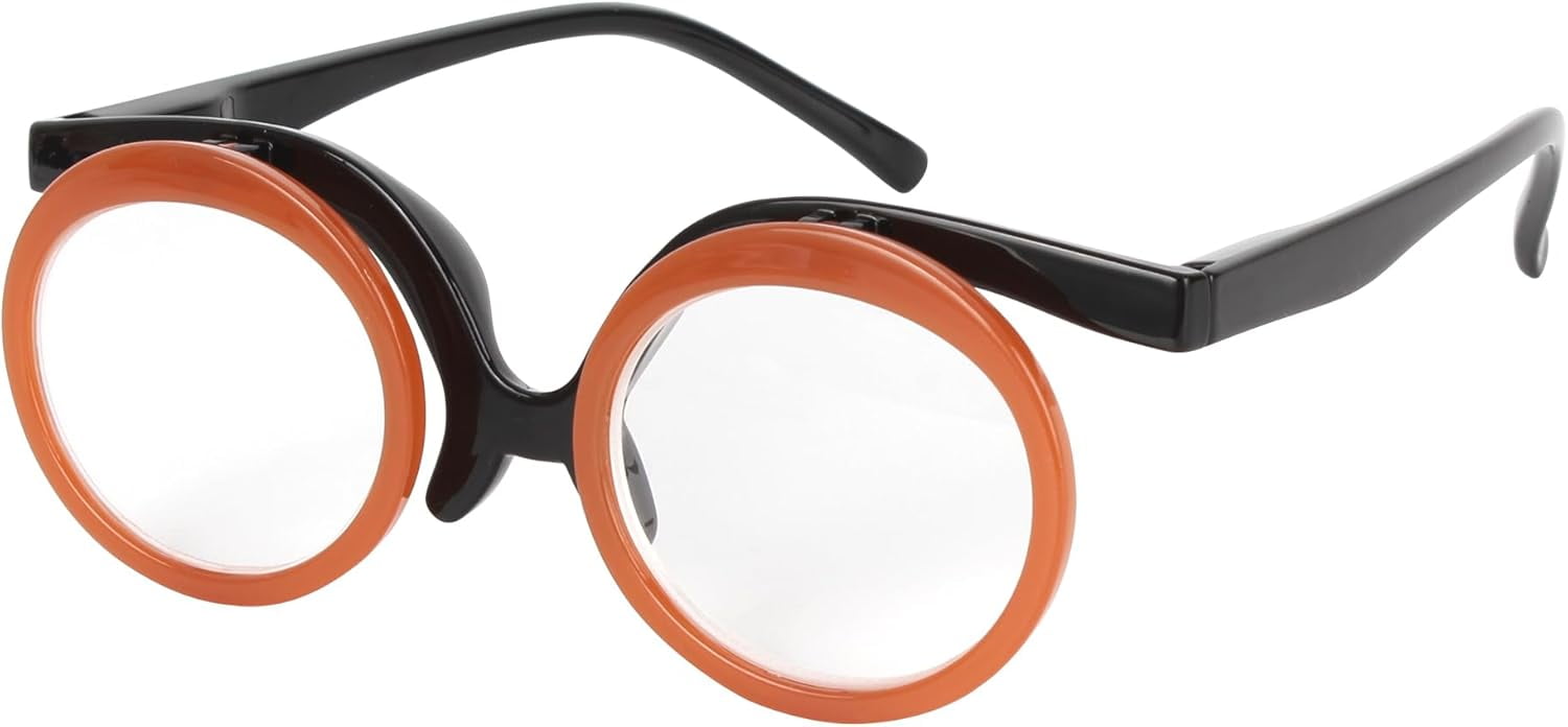 Universal Presbyopic Glasses Folding Magnifying Reading Eyeglasses Flip ...