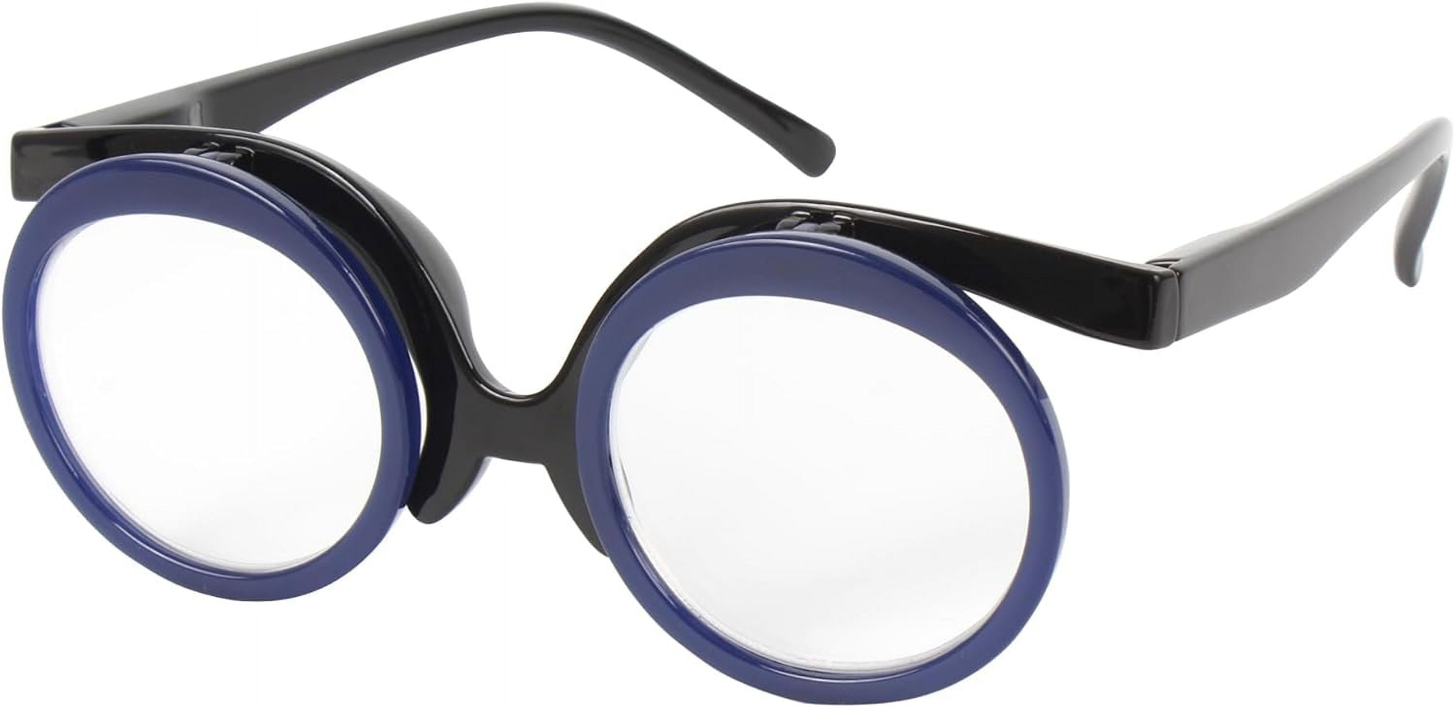 Universal Presbyopic Glasses Folding Magnifying Reading Eyeglasses Flip ...