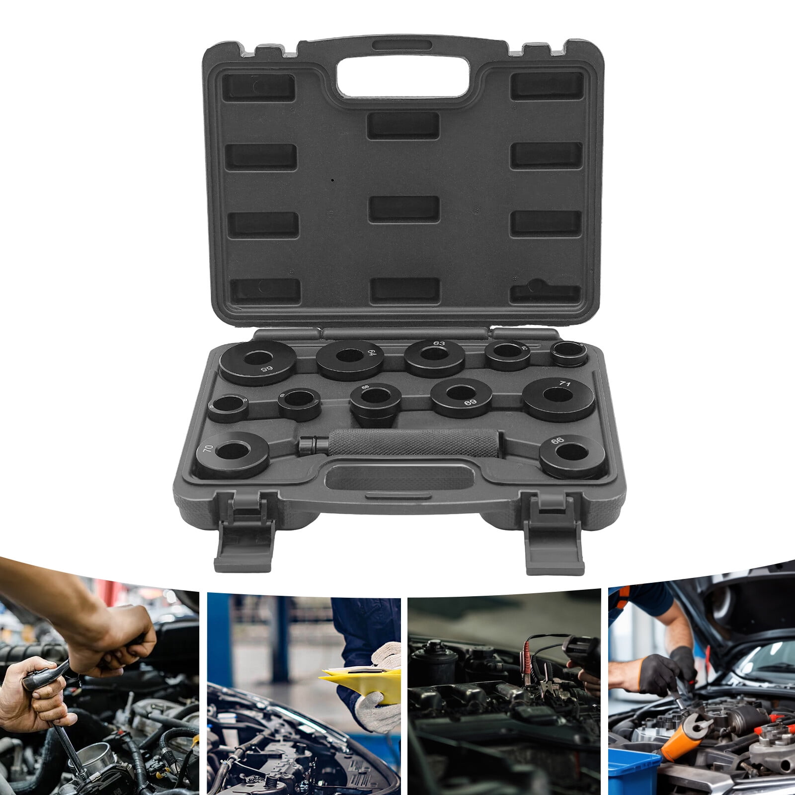 Universal Press and Pull Sleeve Kit Bushing Bearing Seal Driver Removal ...