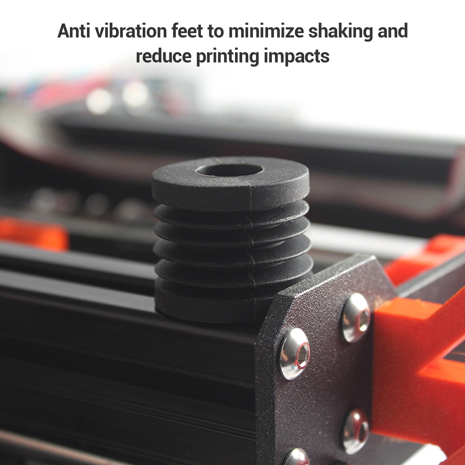 Universal Printer Anti,Vibration Pads, 4PC Set, Rubber Feet For Stable ...