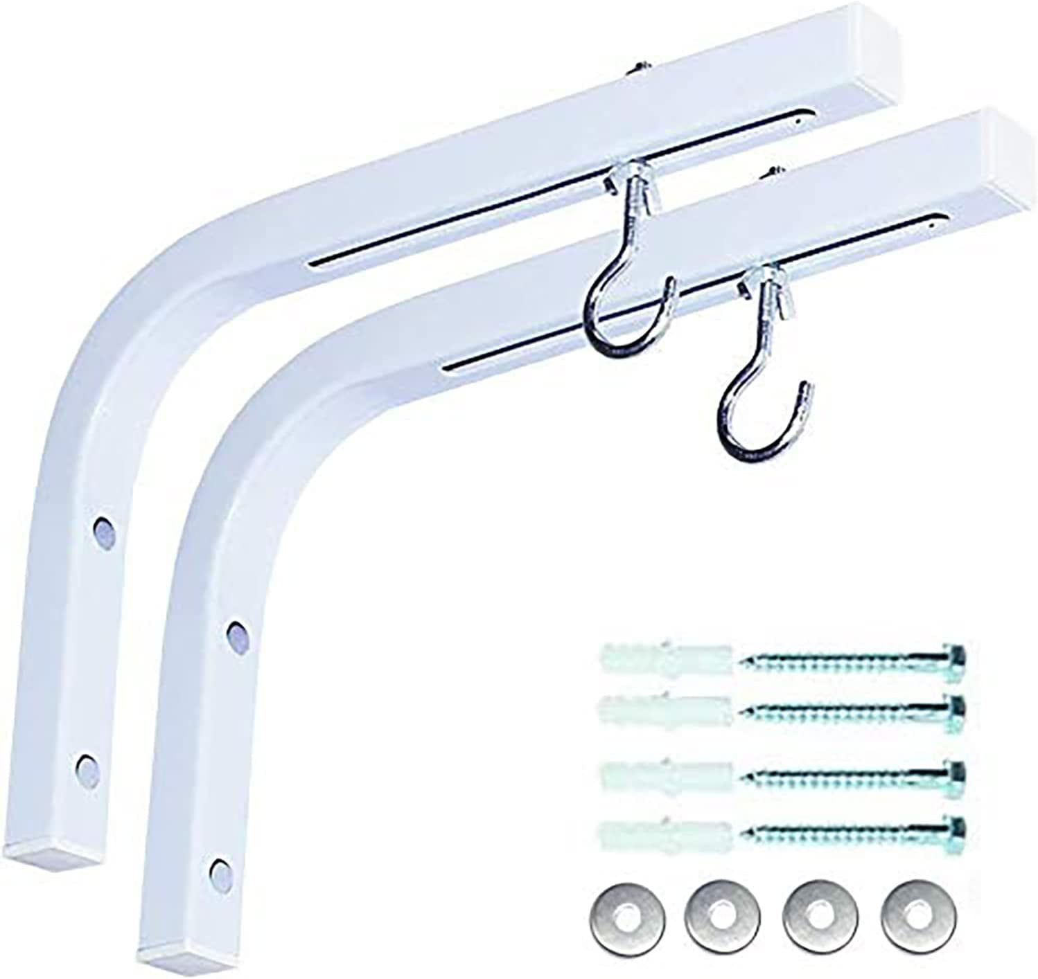 Universal Projector Screen Mount L-Bracket 11 in Longer Wall Hanging ...