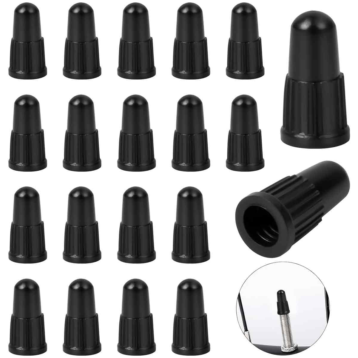 Universal Protection Kit, Presta Valve Caps Non-Slip Design For Easy ...