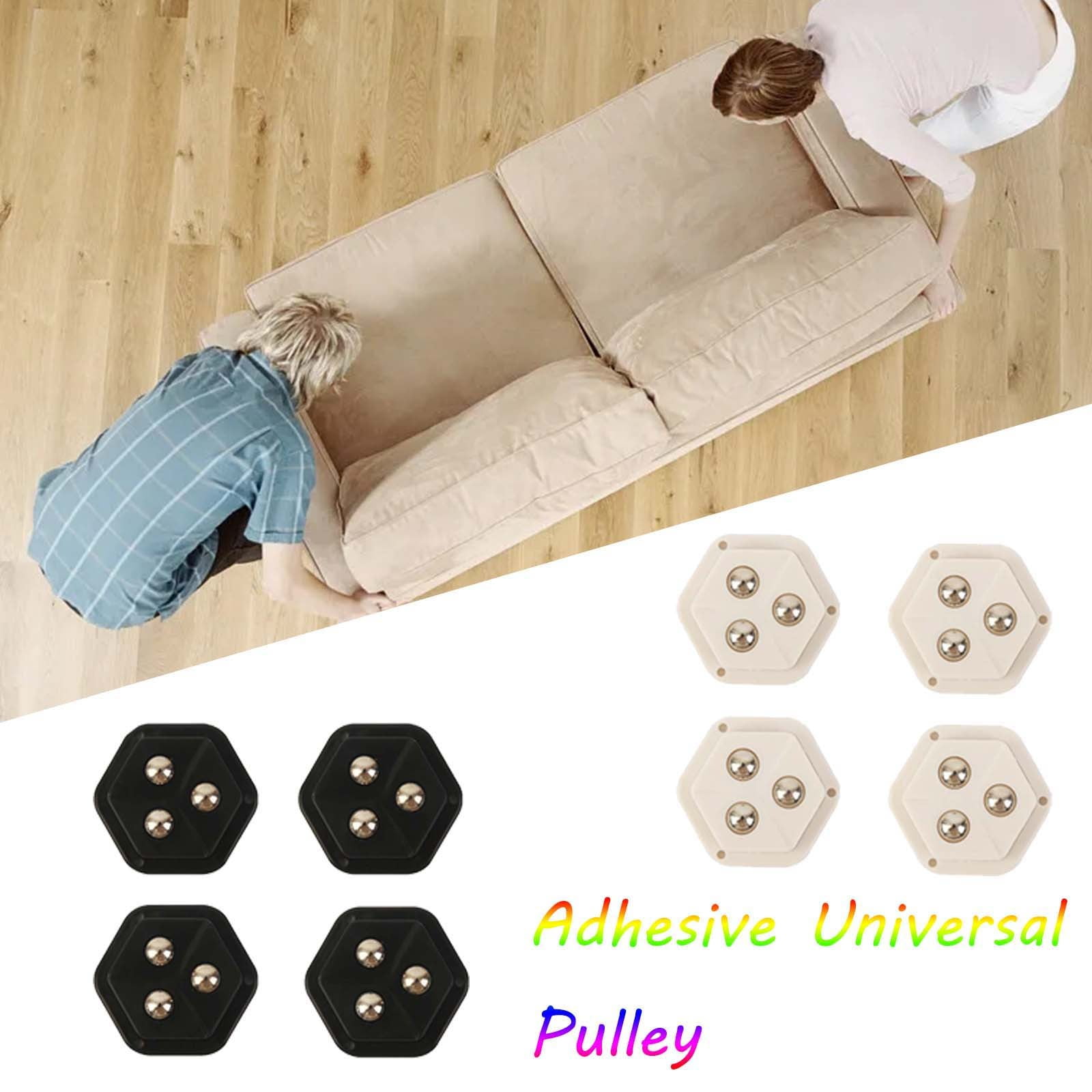 Universal Pulleys, Three-bead Wheels, Adhesive Pulleys, Set of 4 ...