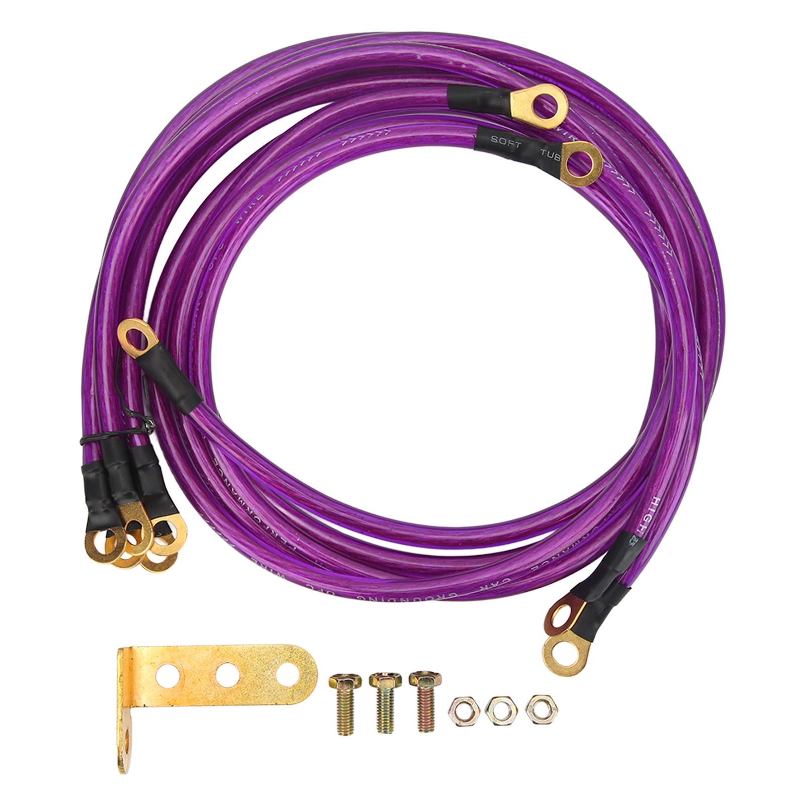 Universal Pure Copper Battery Inverter Cable, 5-Pack, Flame Retardant ...