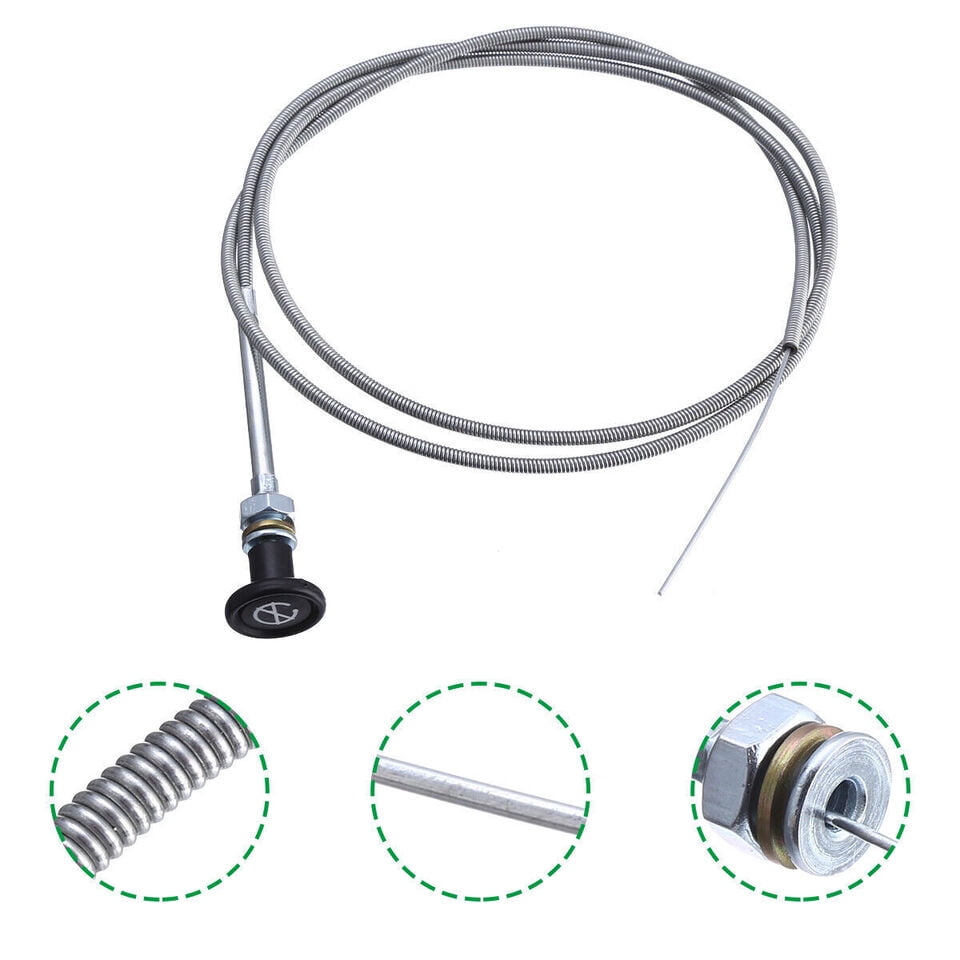 Universal Push Pull Choke Cable 63" Inner 60" Conduit 2 3/4" travel 237 ...