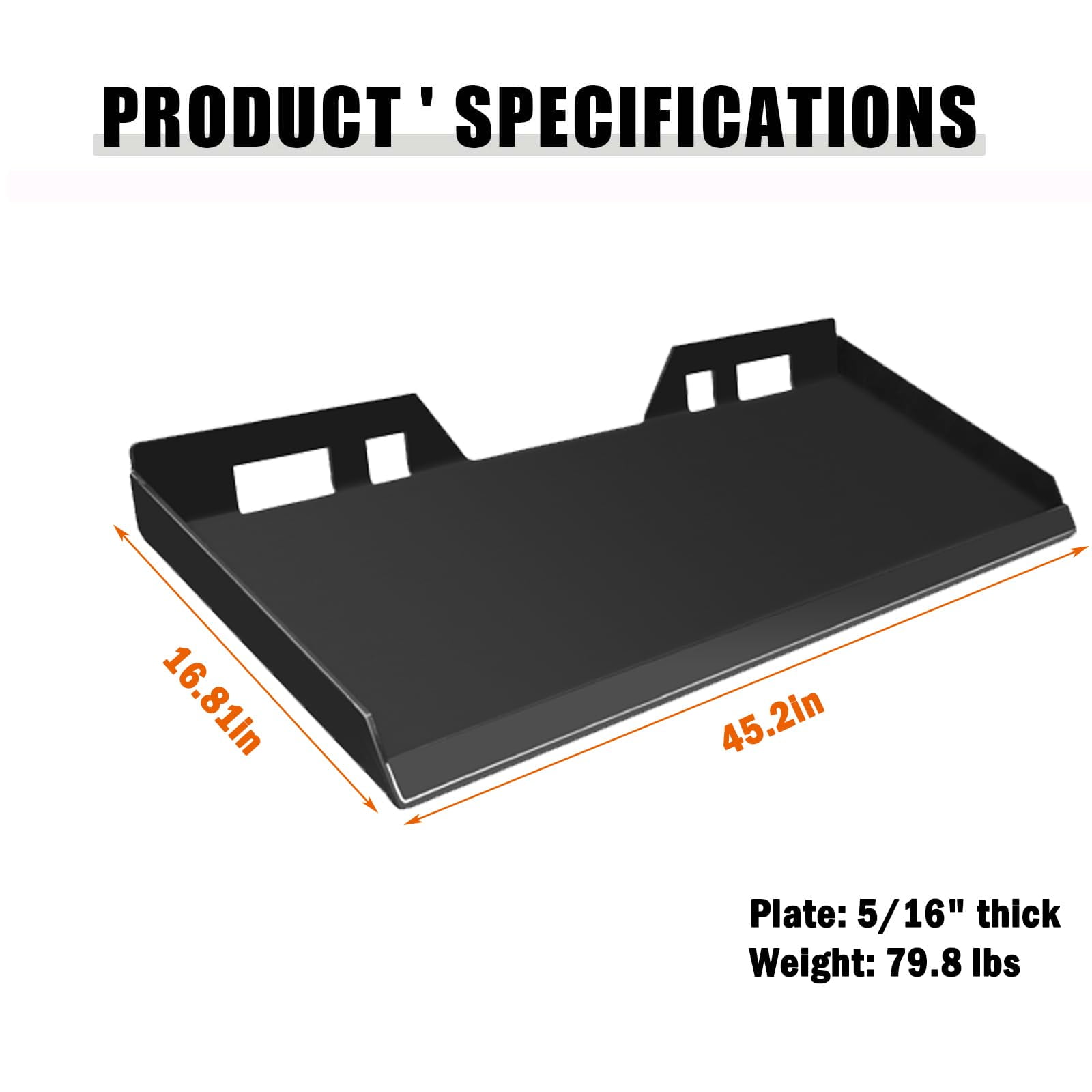 Universal Quick Attach Mount Plate, HeavyDuty Skid Steer Mount Plate ...