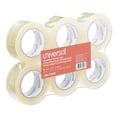 Universal Quiet Tape Box Sealing Tape, 48mm x 100m, 3" Core, Clear, 6 ...