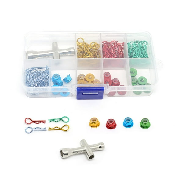 Universal R Buckle Nut Bolt Machine Clamp for Model Car 1:10 1:12 ...