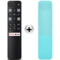 UORLEN Universal RC802V Voice Remote Control for TCL Android 4K UHD TVs ...