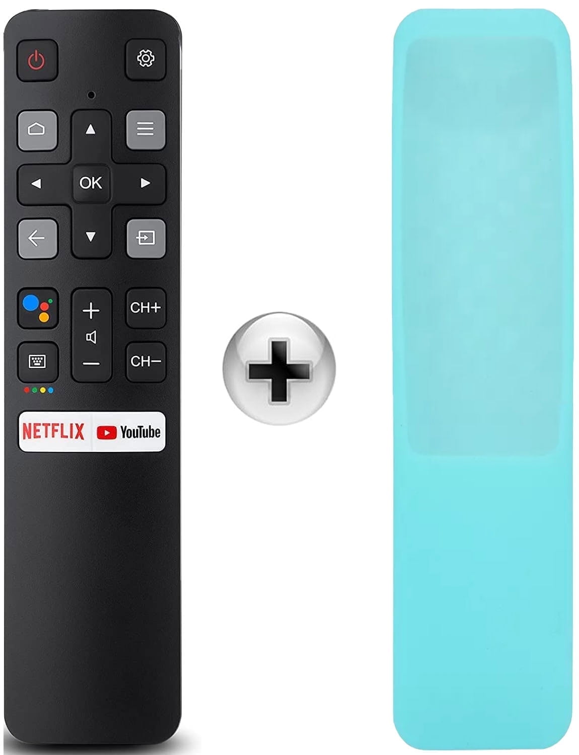 Universal RC802V Voice Remote Control for TCL Android 4K UHD TV ...