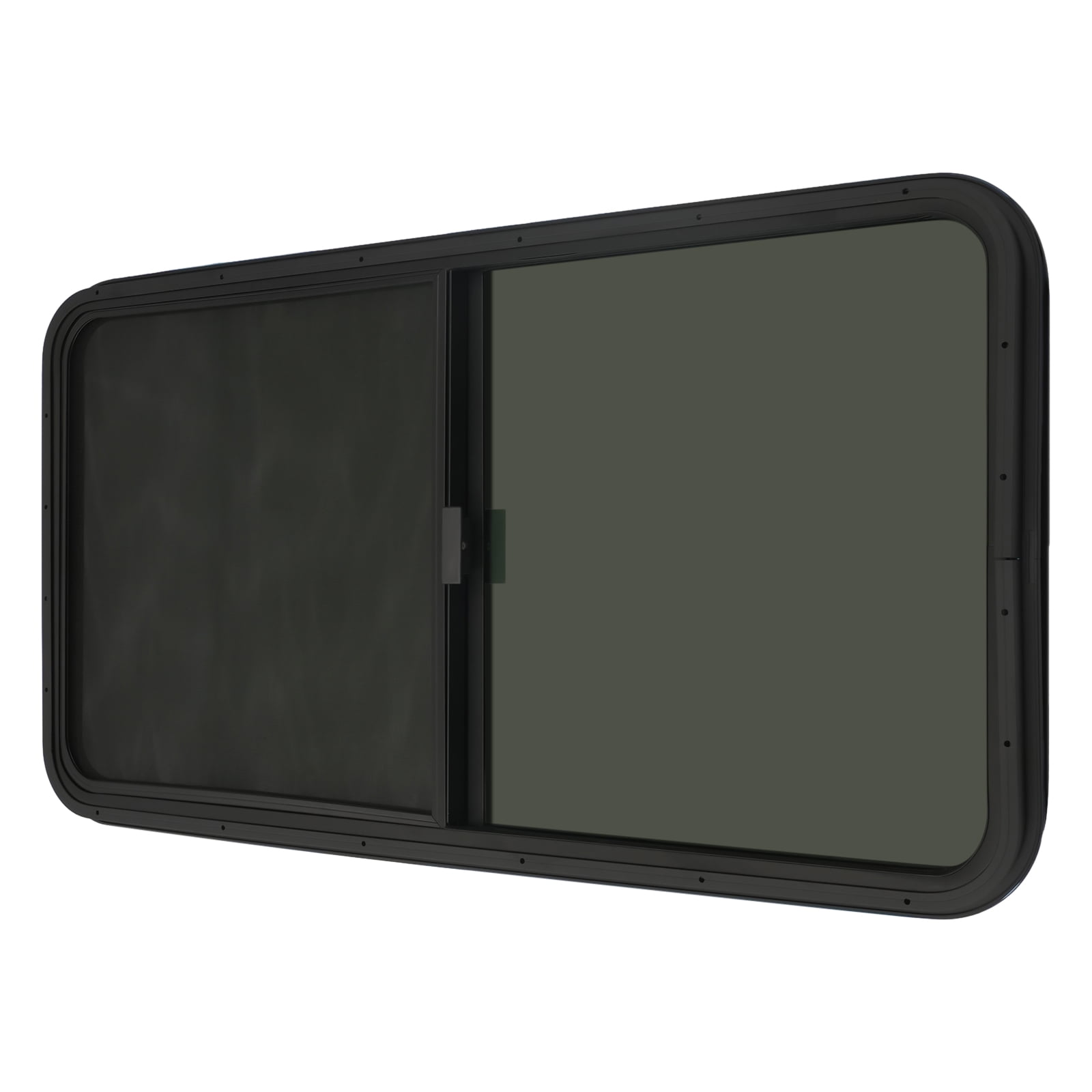 Universal RV Window with Tempered Black Glass, Aluminum Alloy Frame ...