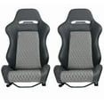 Universal Racing Seat with 165 Degree Reclining Adjustable Backrest ...
