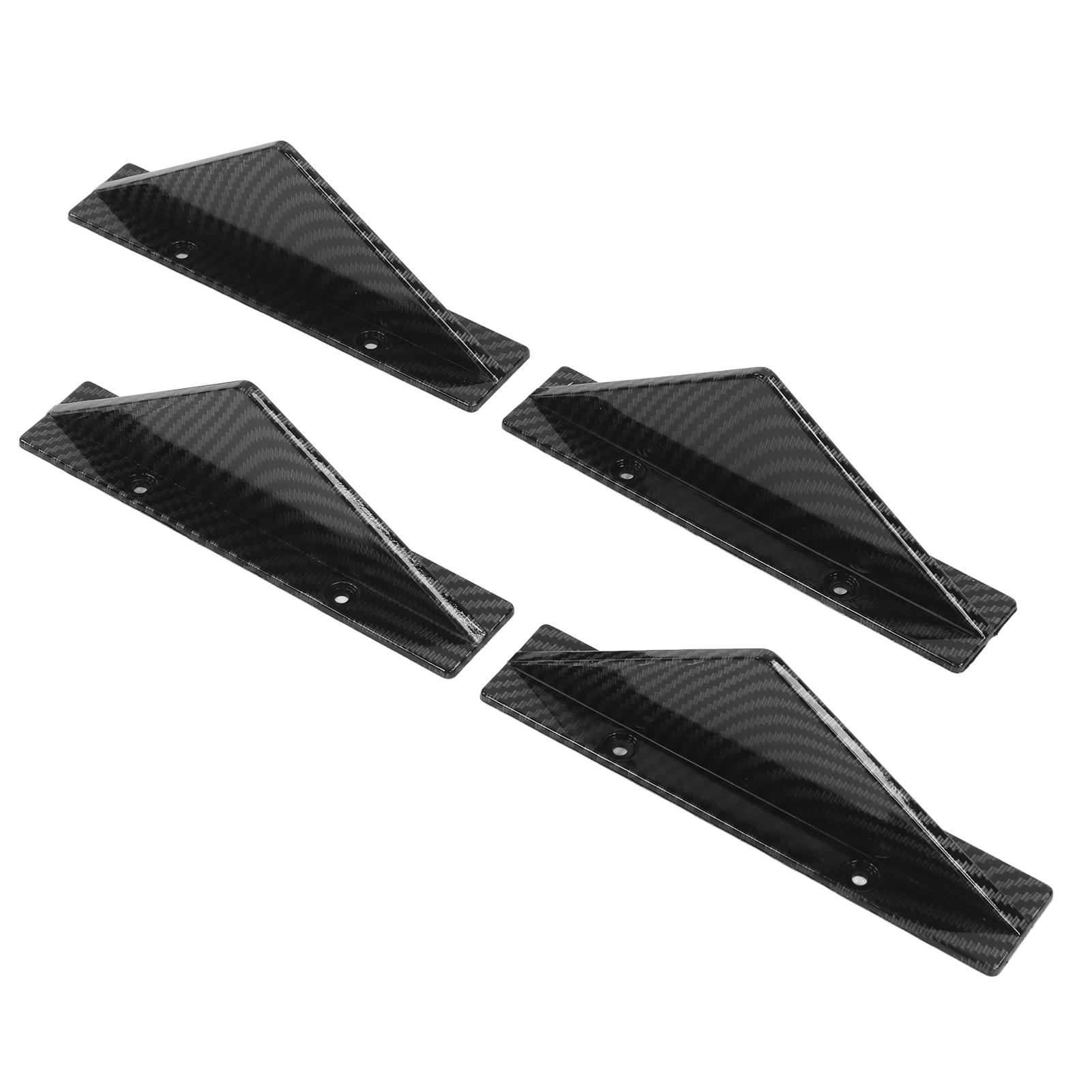 Universal Rear Bumper Lip Diffuser Kit Black Rear Bumper Spoiler Car ...