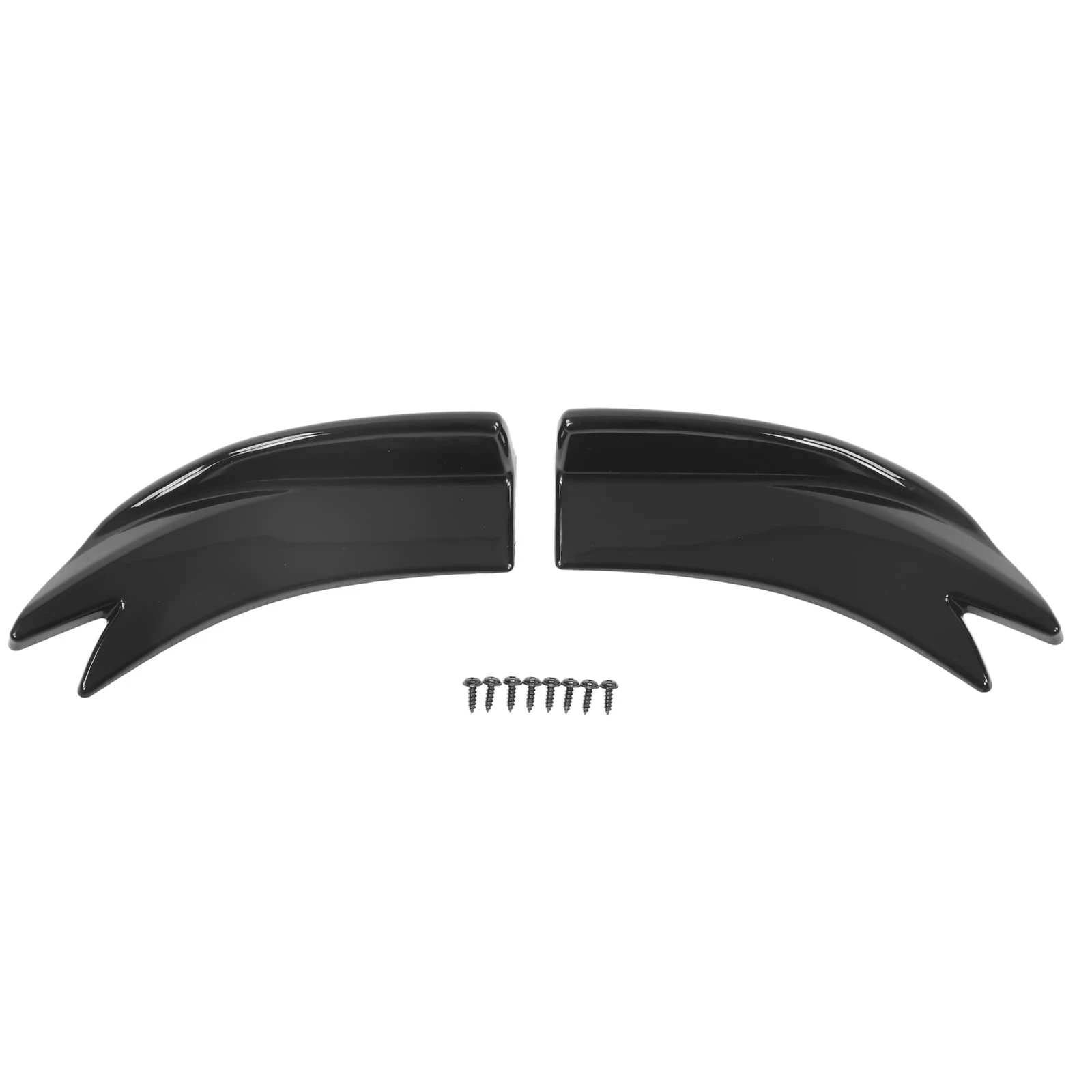 Universal Rear Bumper Lip Diffuser Splitter Spoiler Black Scratch ...