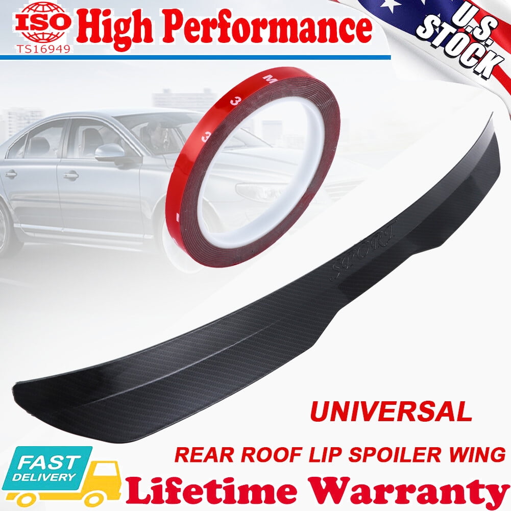 Universal Rear Roof Lip Spoiler Wing ABS Decoration Strips For ...