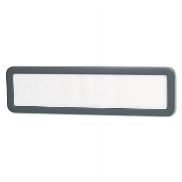 Universal Recycled Cubicle Nameplate with Rounded Corners, 9 x 2.5 ...