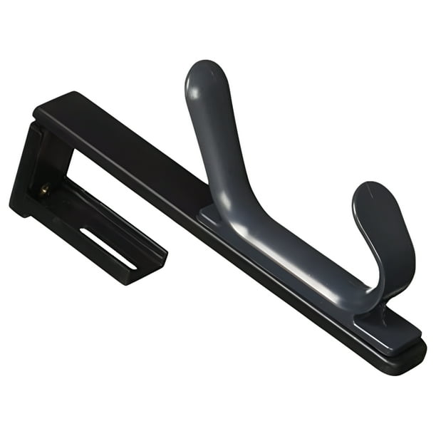 Universal Recycled Cubicle Plastic Double Coat Hook, Charcoal, Two ...