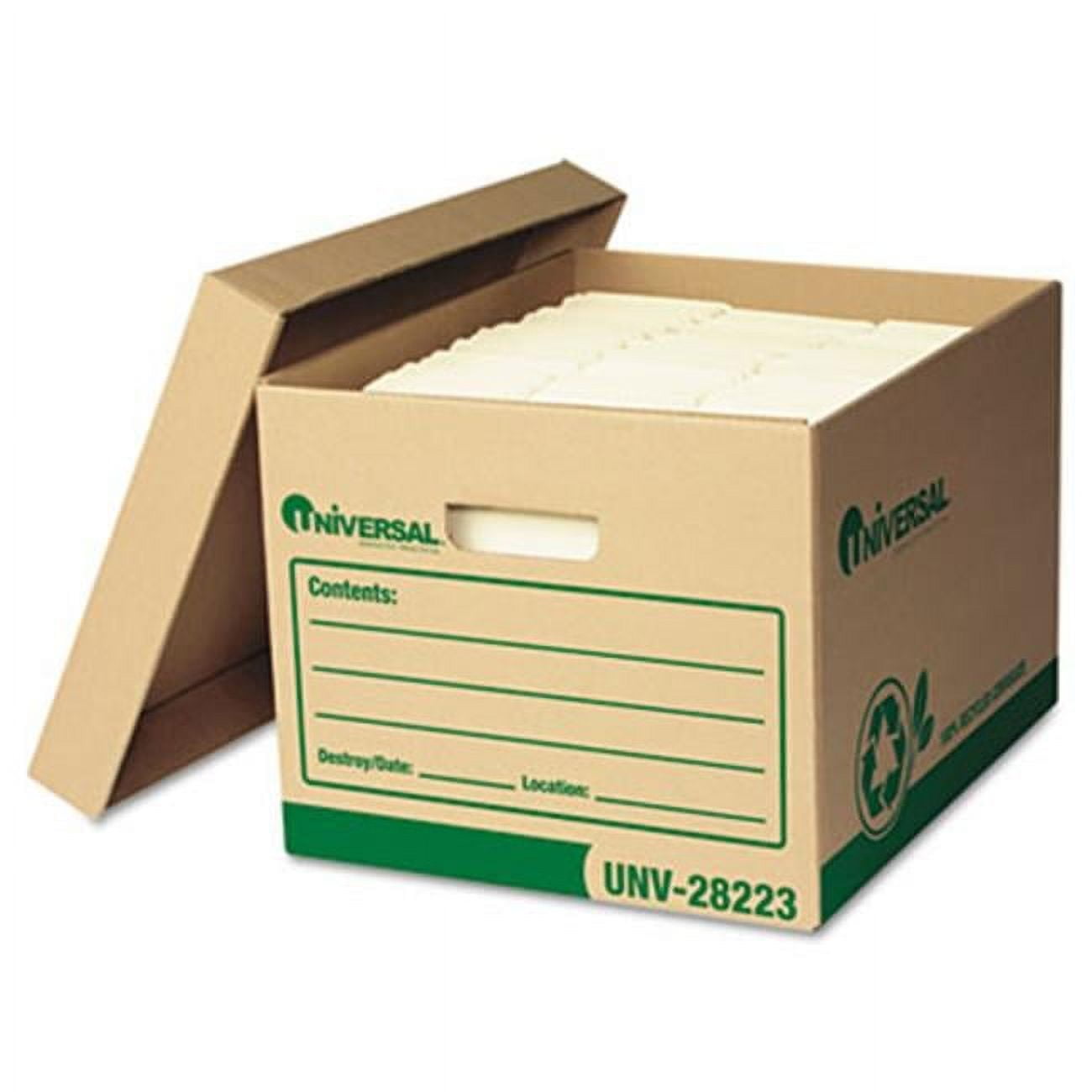 Universal Recycled Record Storage Box- Letter/Legal- 15 x 24 x 10 ...