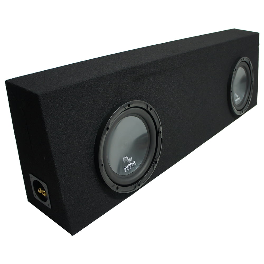 Universal Regular Cab Truck Harmony R104 Dual 10" Black Sub Box ...