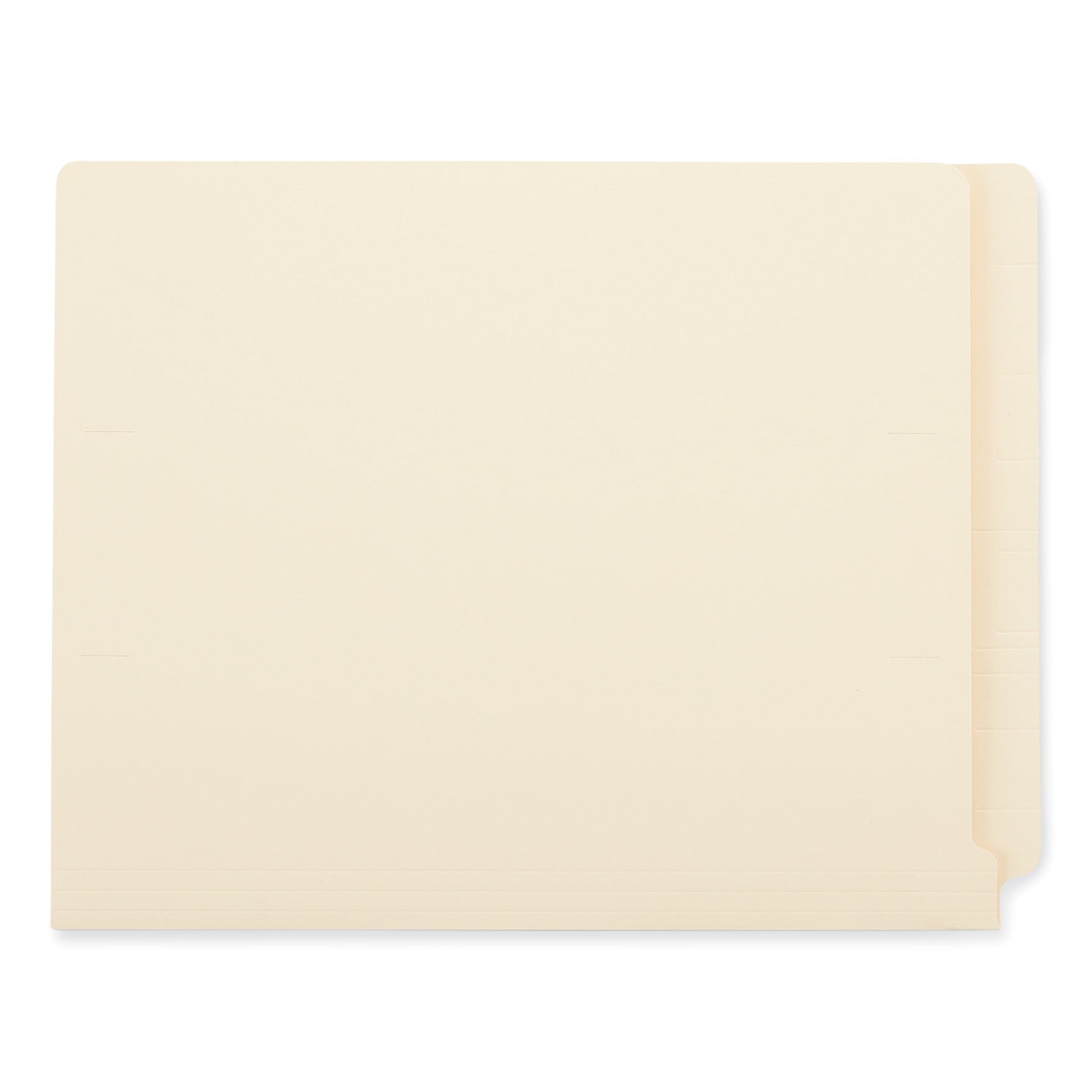 Universal Reinforced End Tab File Folders with Two Fasteners, Straight ...