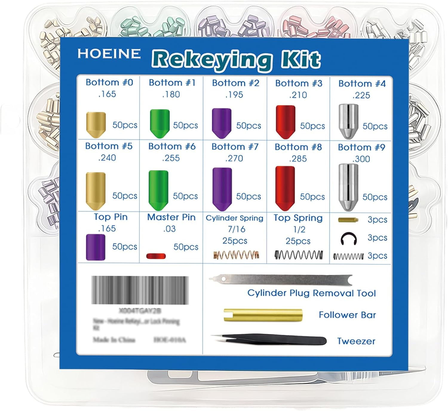 Universal Rekeying Kit for Locks | Complete Lock Pinning Kit Includes ...