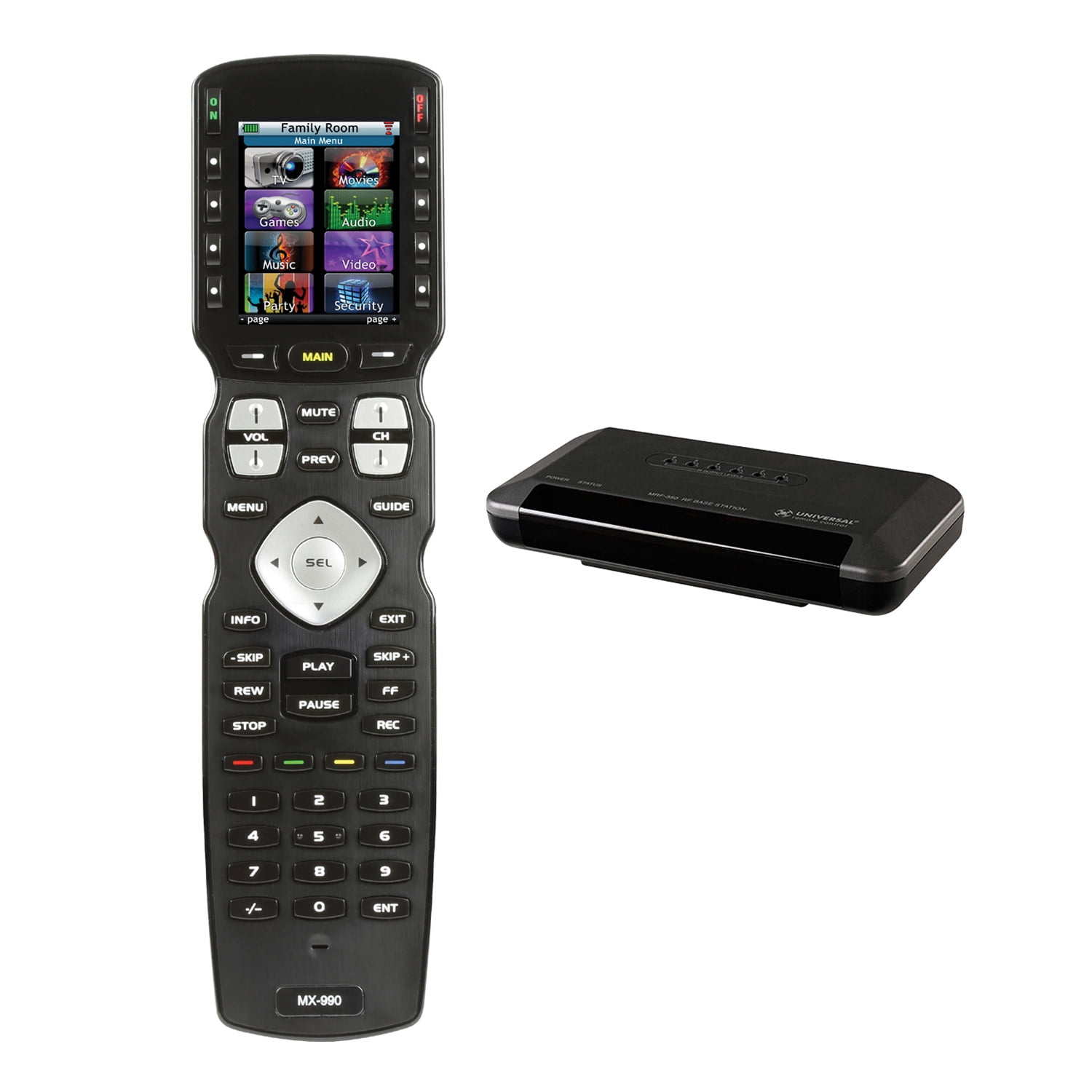 Universal Remote MX-990 IR/RF Hard Button Remote Control with Color LCD ...