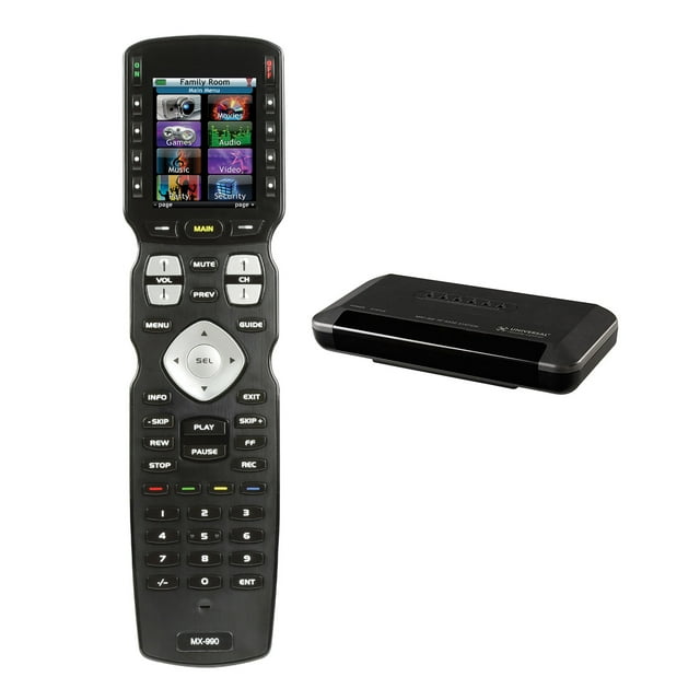 Universal Remote MX-990 IR/RF Hard Button Remote Control with Color LCD ...