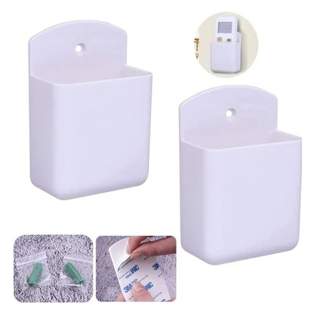 Universal Remote Control Holder Remote Control Wall Mount, 2 Pack, Self ...