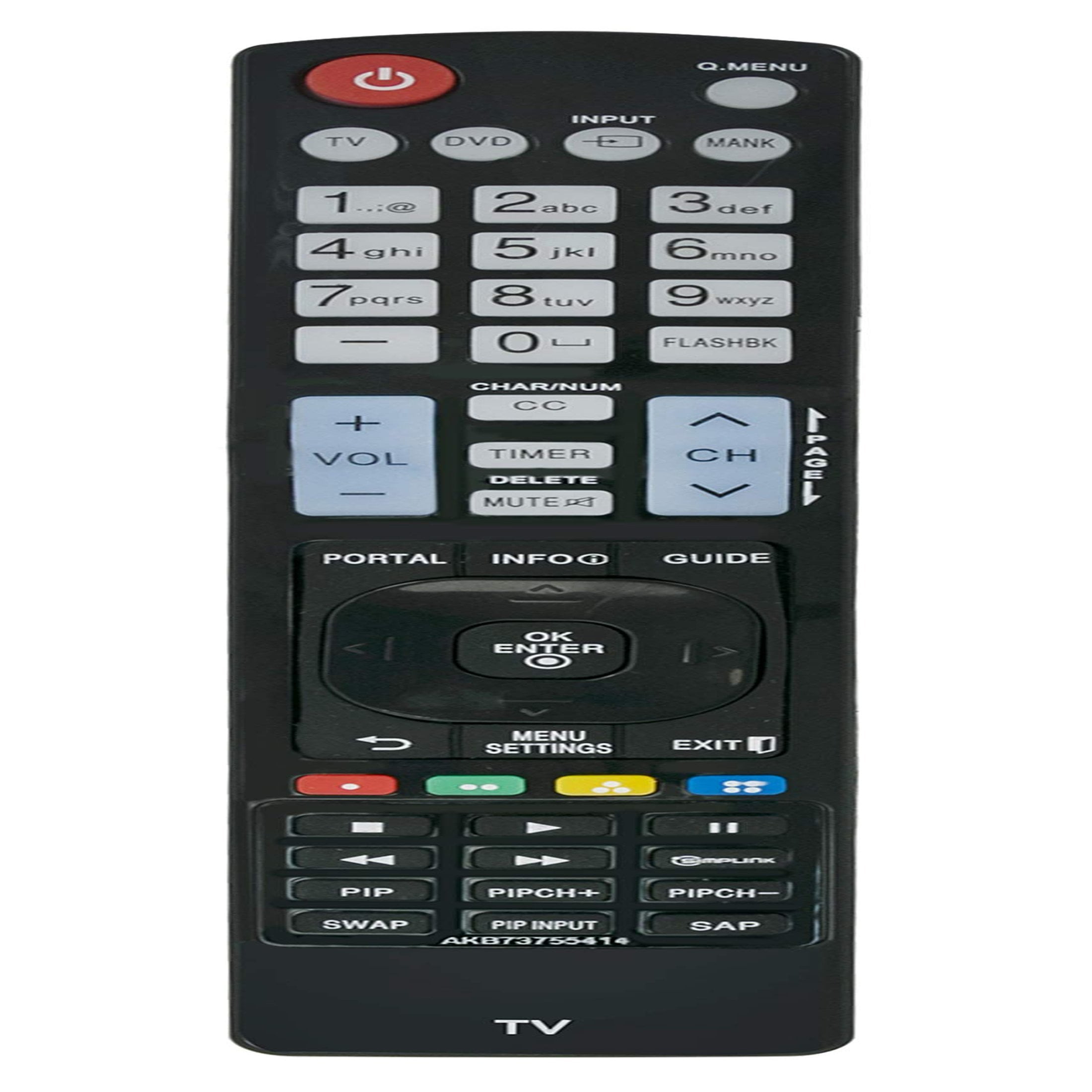 Universal Remote Control for LG TV Models AKB73755414 and AGF76692613 ...