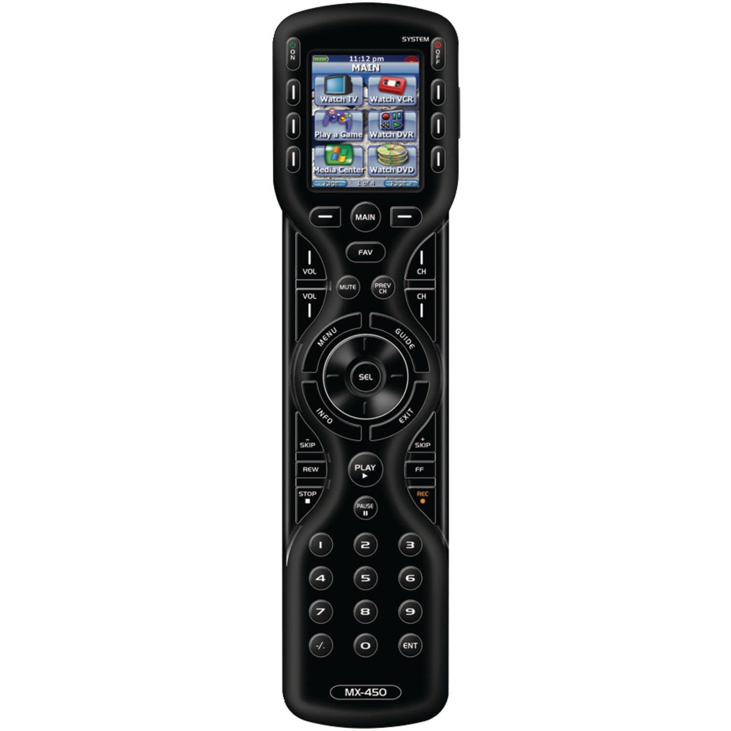 Universal Remote MX-450 18-Device IR/RF Remote with 2" Color LCD ...