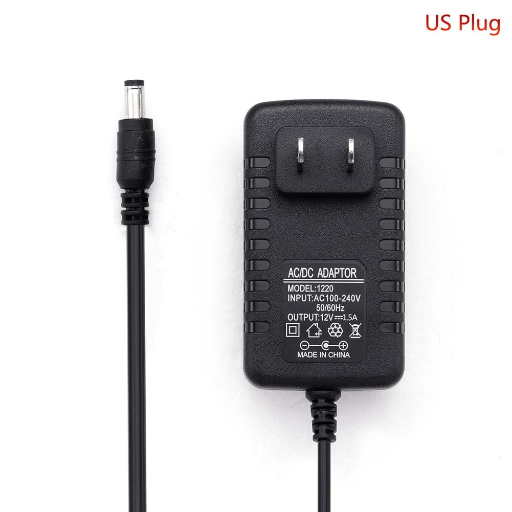 Universal Replacement Ac Dc Power Adapter Cord for Keyboard 12V 1.5A 8. ...