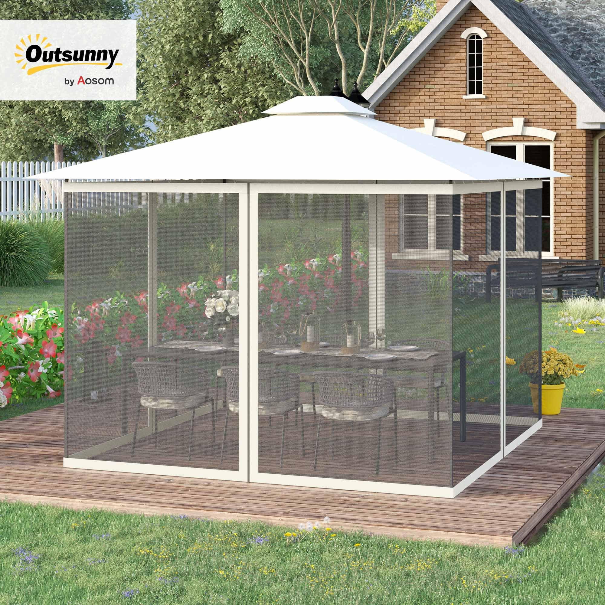 Universal Replacement Mesh Sidewall Netting for Gazebo Canopy Tents ...