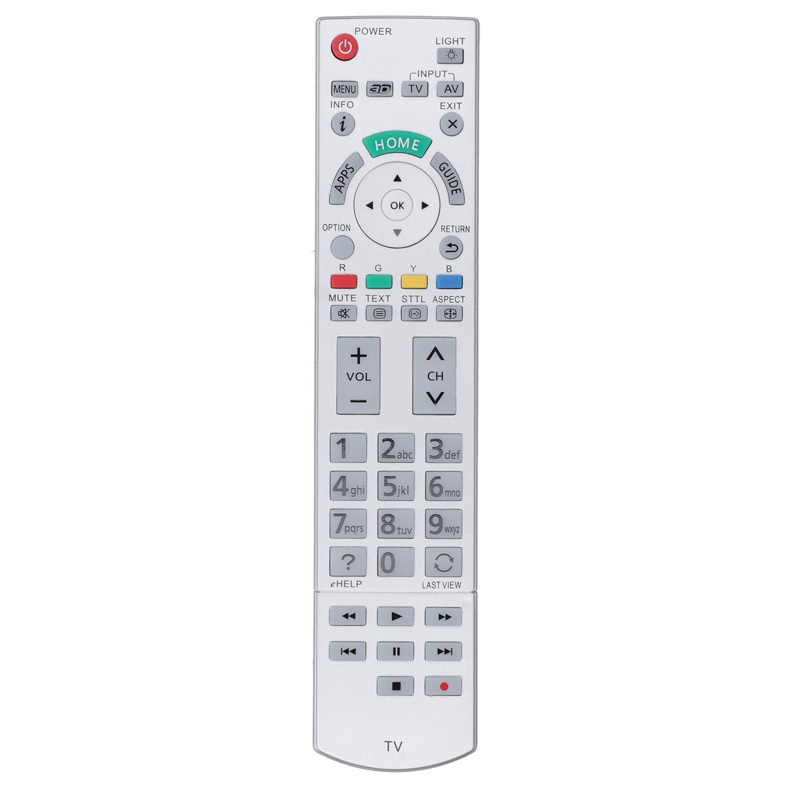 Ergonomic Universal Remote, Aftermarket Replacement with Big Keys for ...