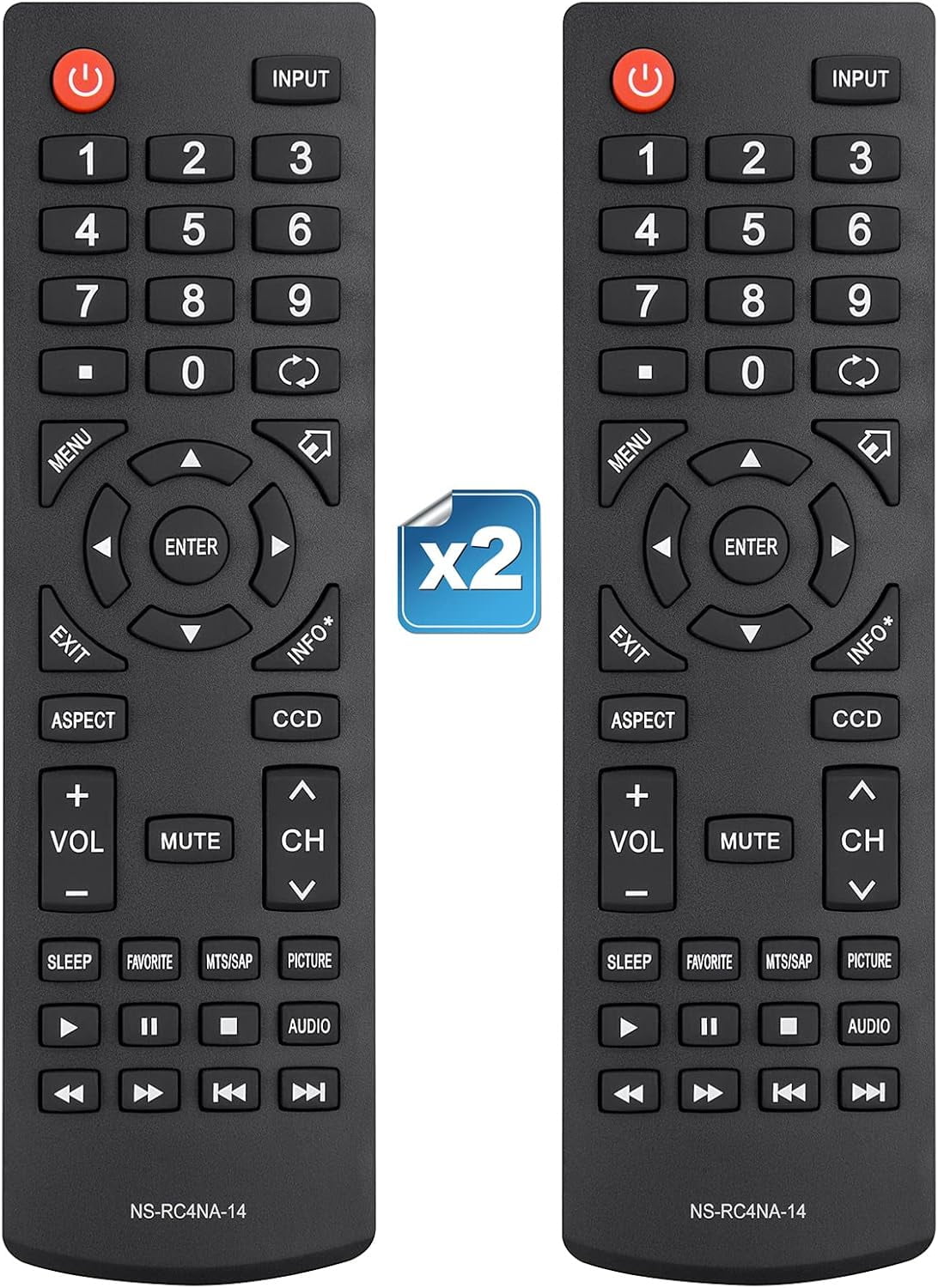 Universal Replacement Remote Control for Insignia-tv-Remote,Compatilbe ...