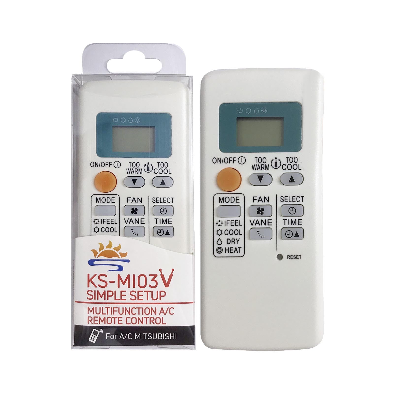 Universal Replacement Slim Air Conditioner Remote Control Compatible ...